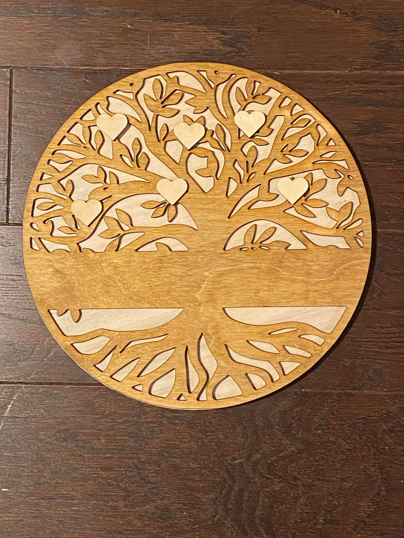 Family Tree Round Sign SVG File Laser Ready - Etsy