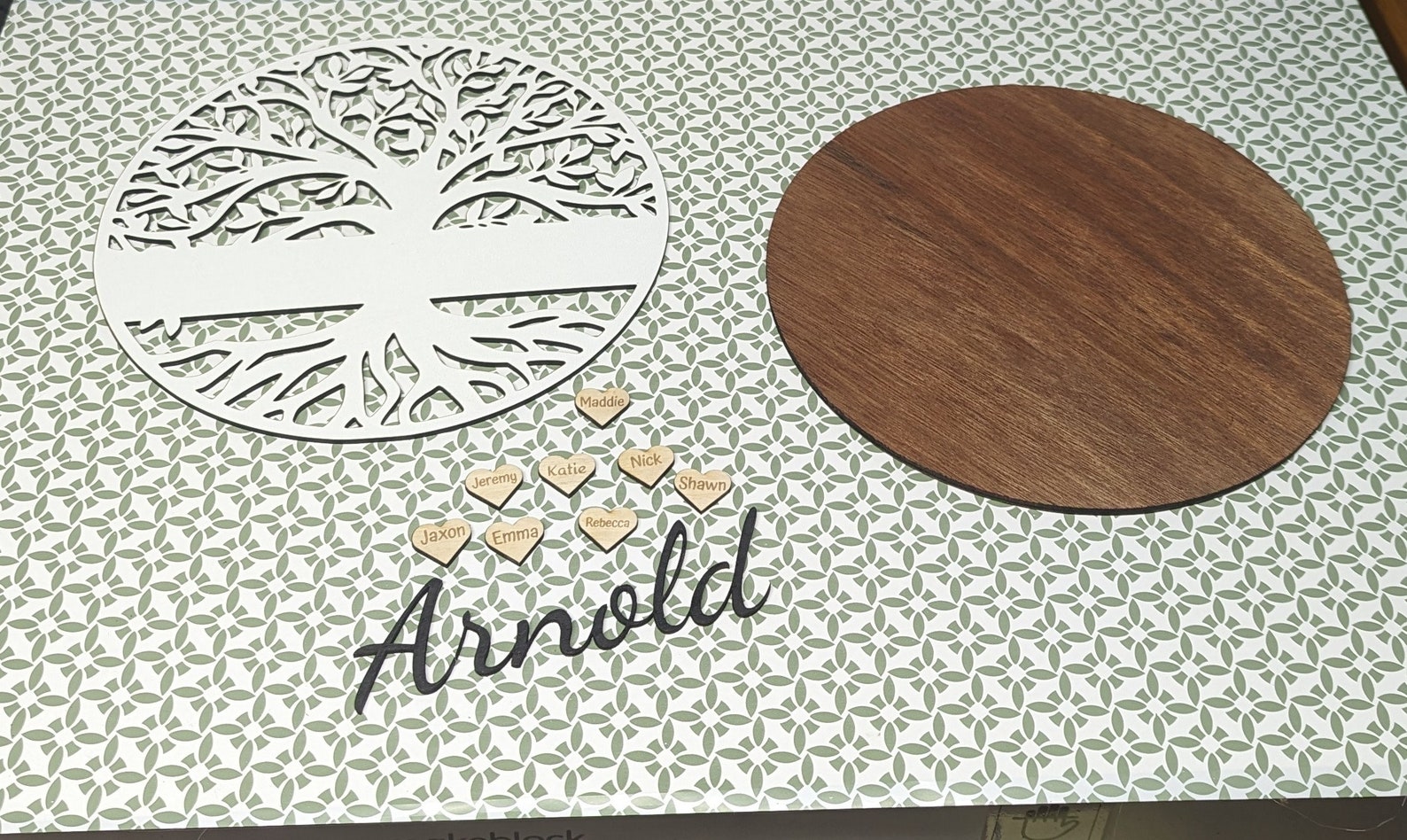 Family Tree Round Sign SVG File Laser Ready - Etsy