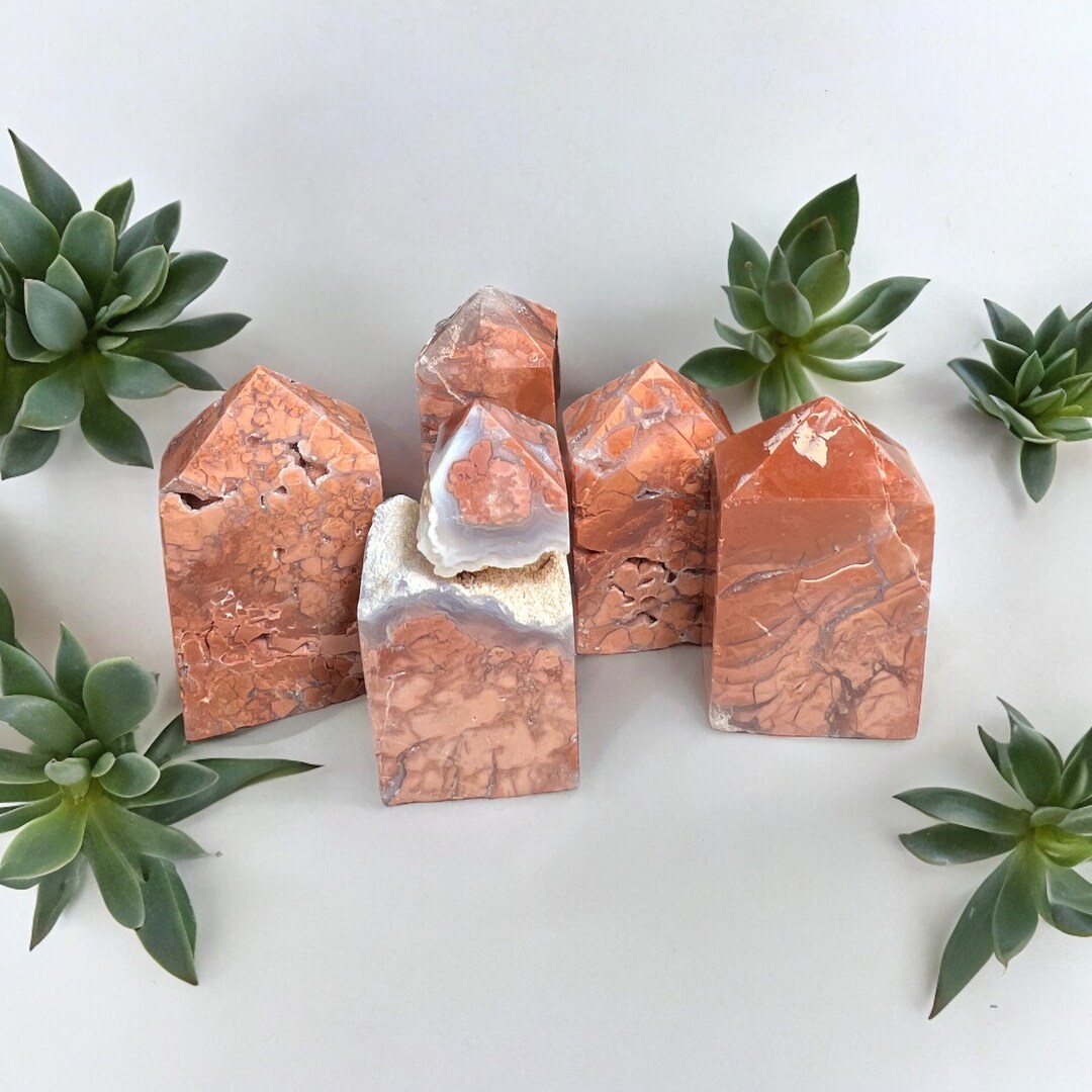 Cotton Candy Agate Tower Choose Your Stone - Etsy