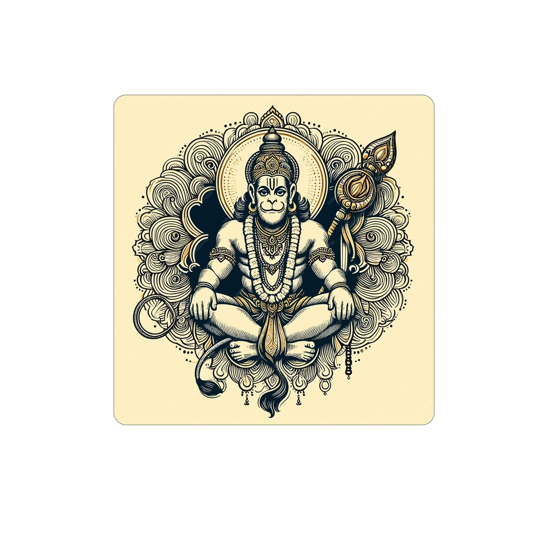 Hindu God Waterproof Sticker Decal Lord Hanuman Several Sizes Available ...