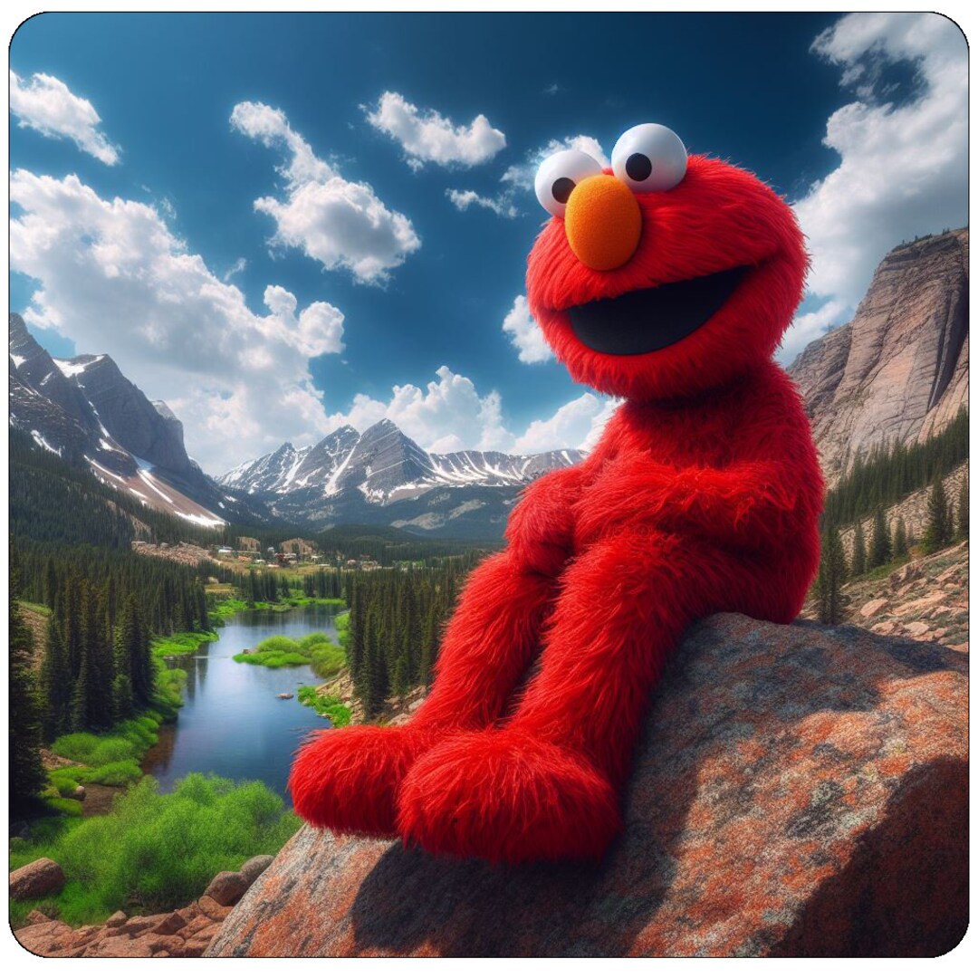 Elmo in Colorado Sublimation PNG Files Instant Digital Downloads 2 ...