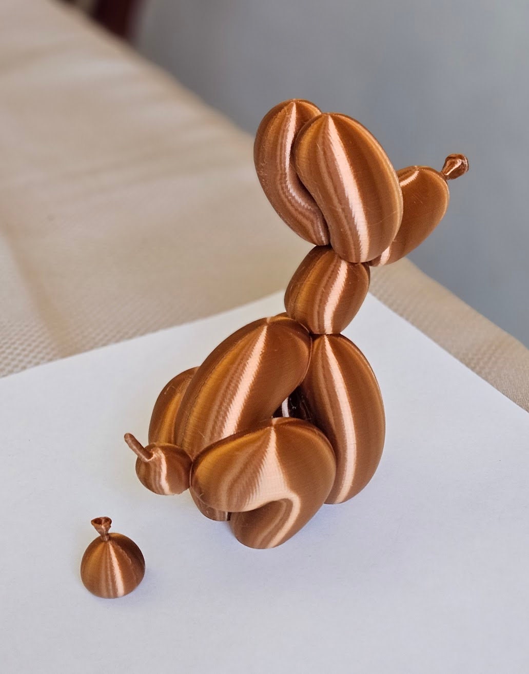 Balloon Dog Pooping Shimmering Copper Color 6 Inch Statue - Etsy
