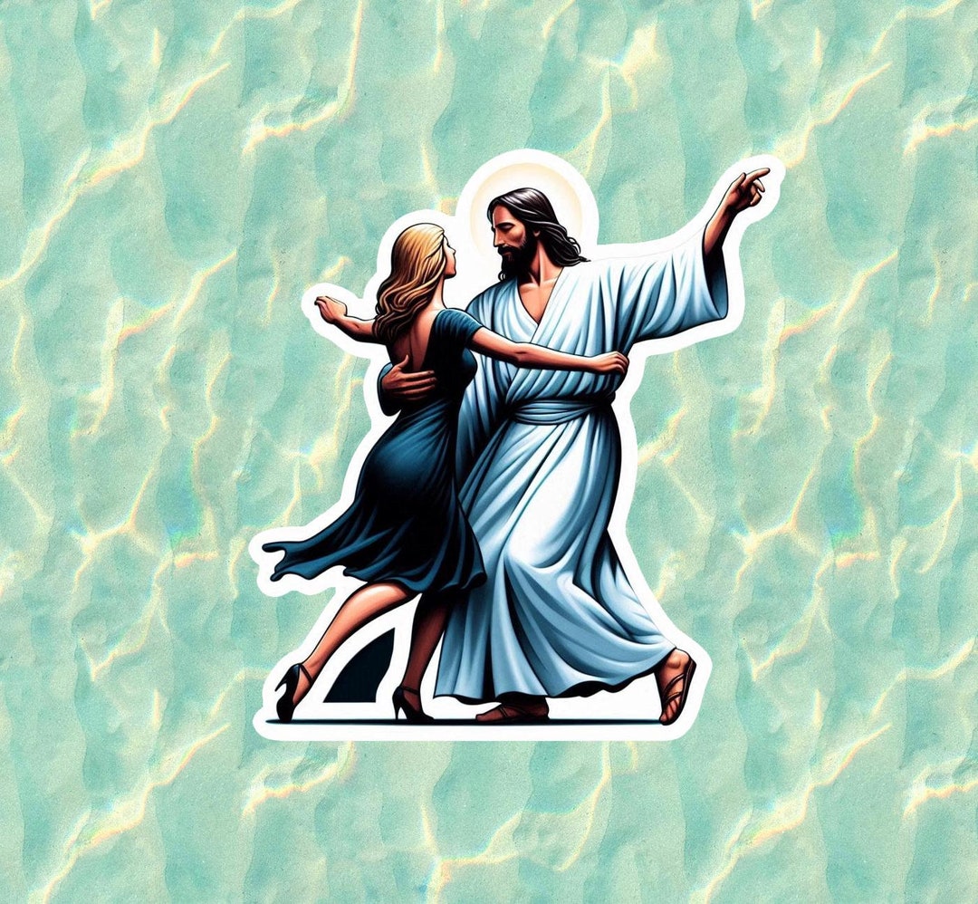 Dancing Jesus Vinyl Sticker Decal Several Sizes Available - Etsy