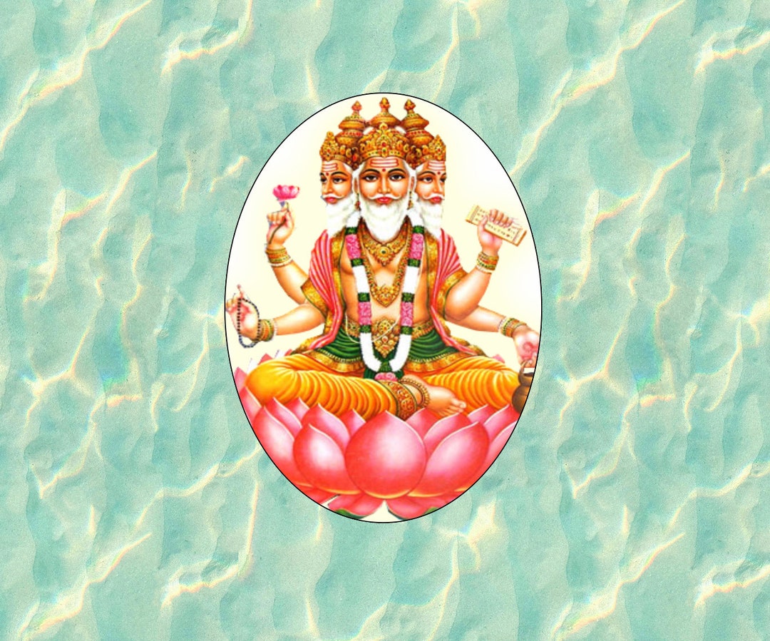 Hindu God Waterproof Vinyl Sticker Decal Lord Brahma Several Sizes ...