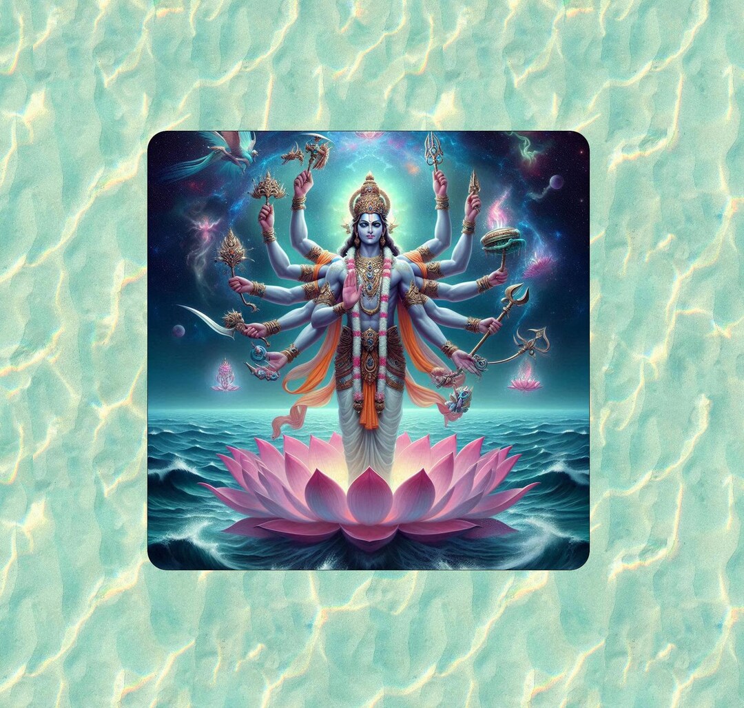 Hindu God Vinyl Sticker Decal Lord Vishnu Several Sizes Available - Etsy