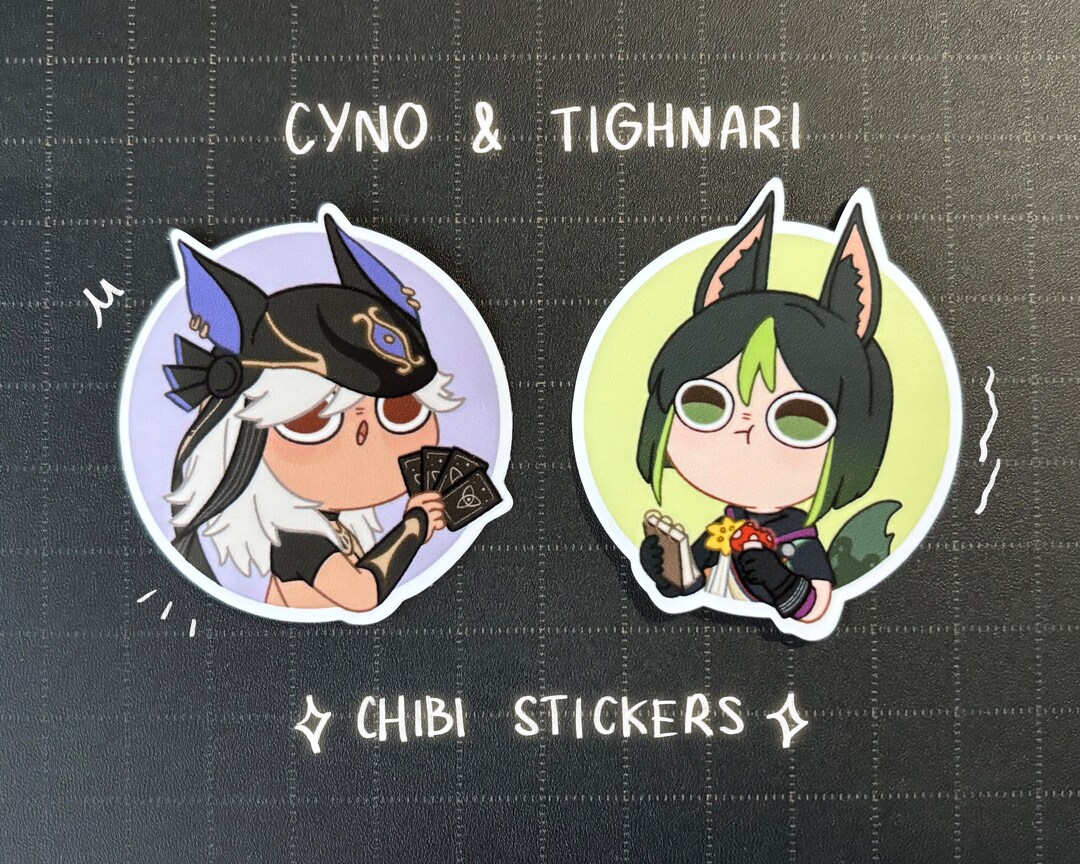 Cyno & Tighnari | Cynonari Chibi Stickers - Etsy