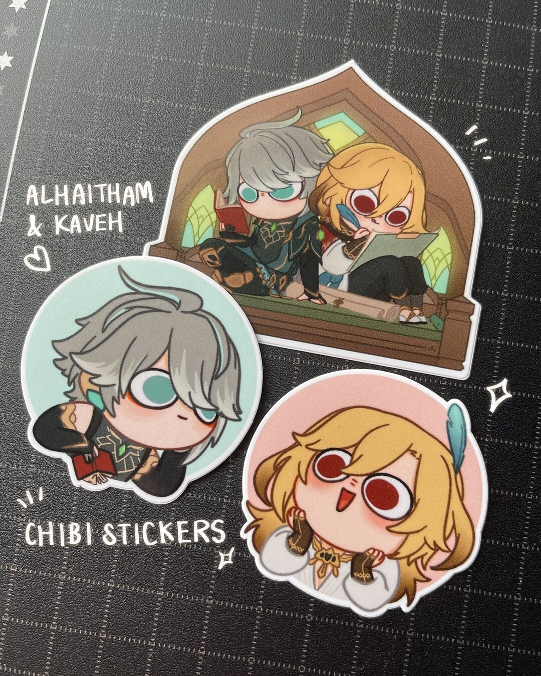 Alhaitham & Kaveh | Haikaveh Home Chibi Stickers - Etsy