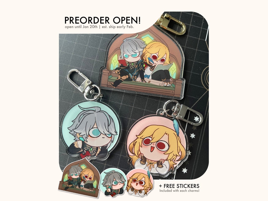 Alhaitham & Kaveh Haikaveh Home Chibi Acrylic Charms PREORDER - Etsy