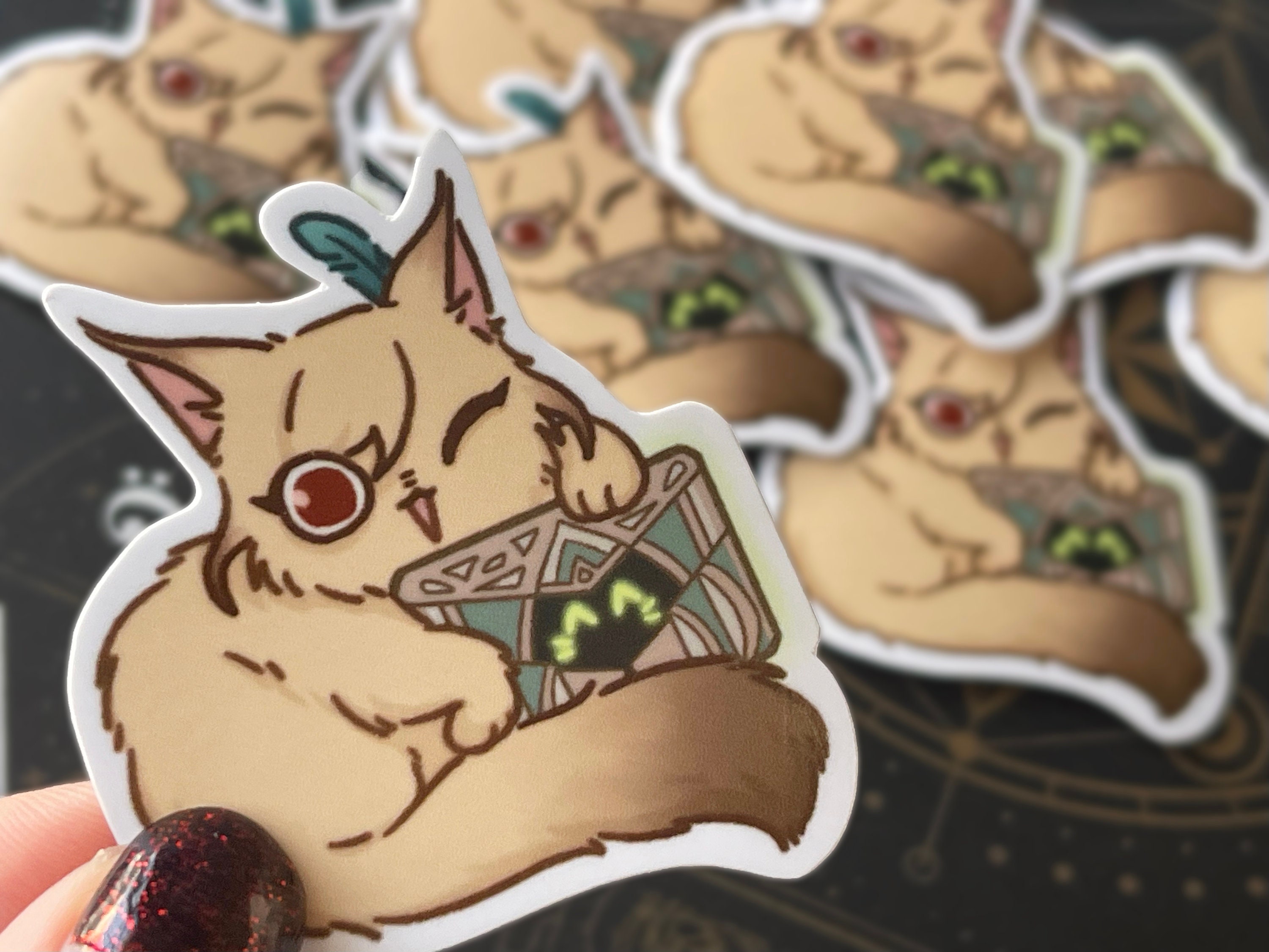 Meow Meow Impact Genshin Impact Cat Stickers - Etsy