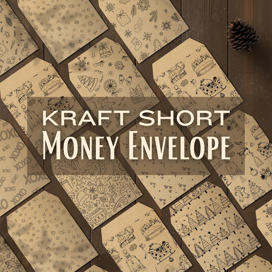 Printable Christmas Money Envelope | DIY Kraft Designs (PDF) - Etsy