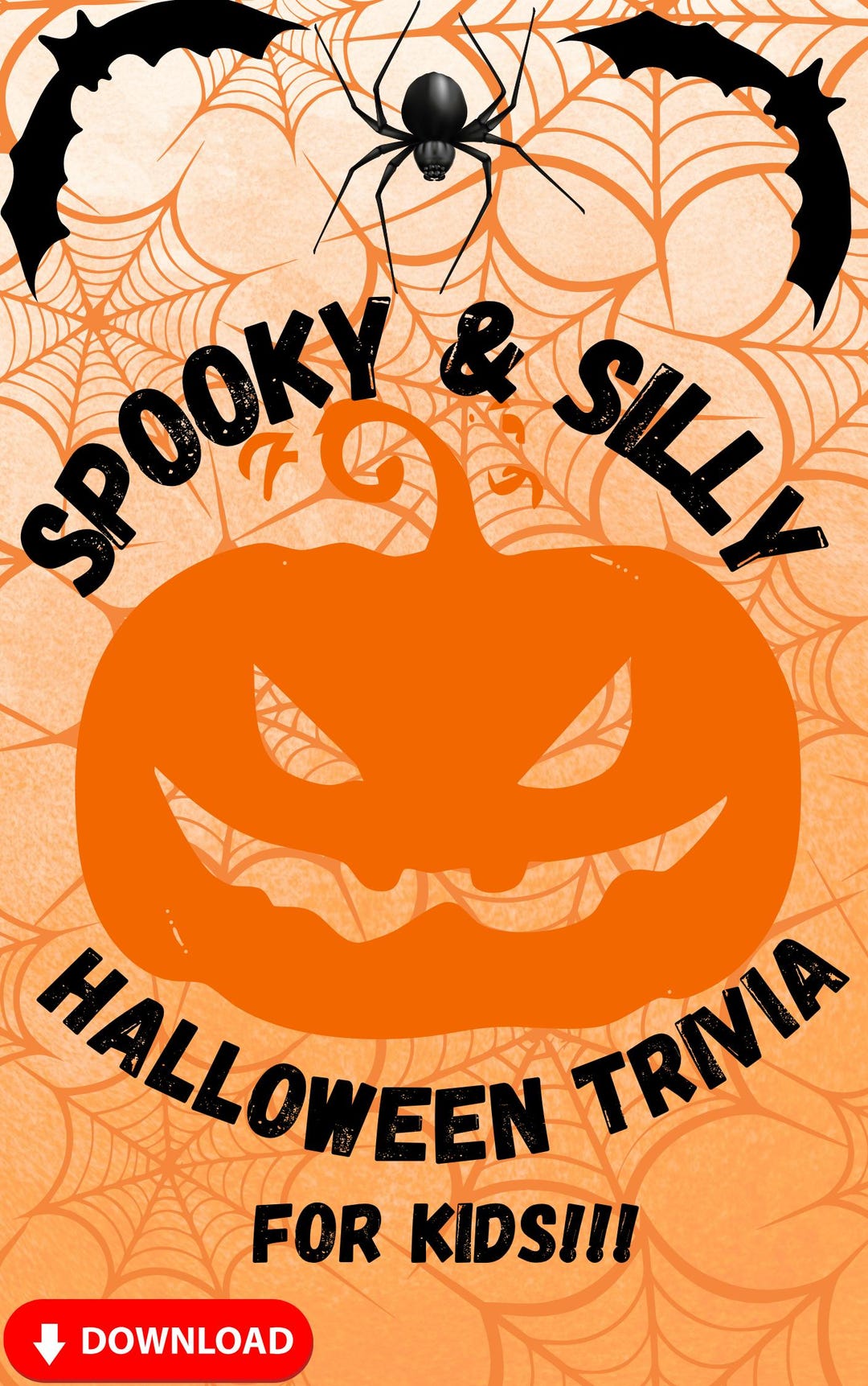 Halloween Trivia Game • Spooky Silly Quiz for Kids (digital Download ...