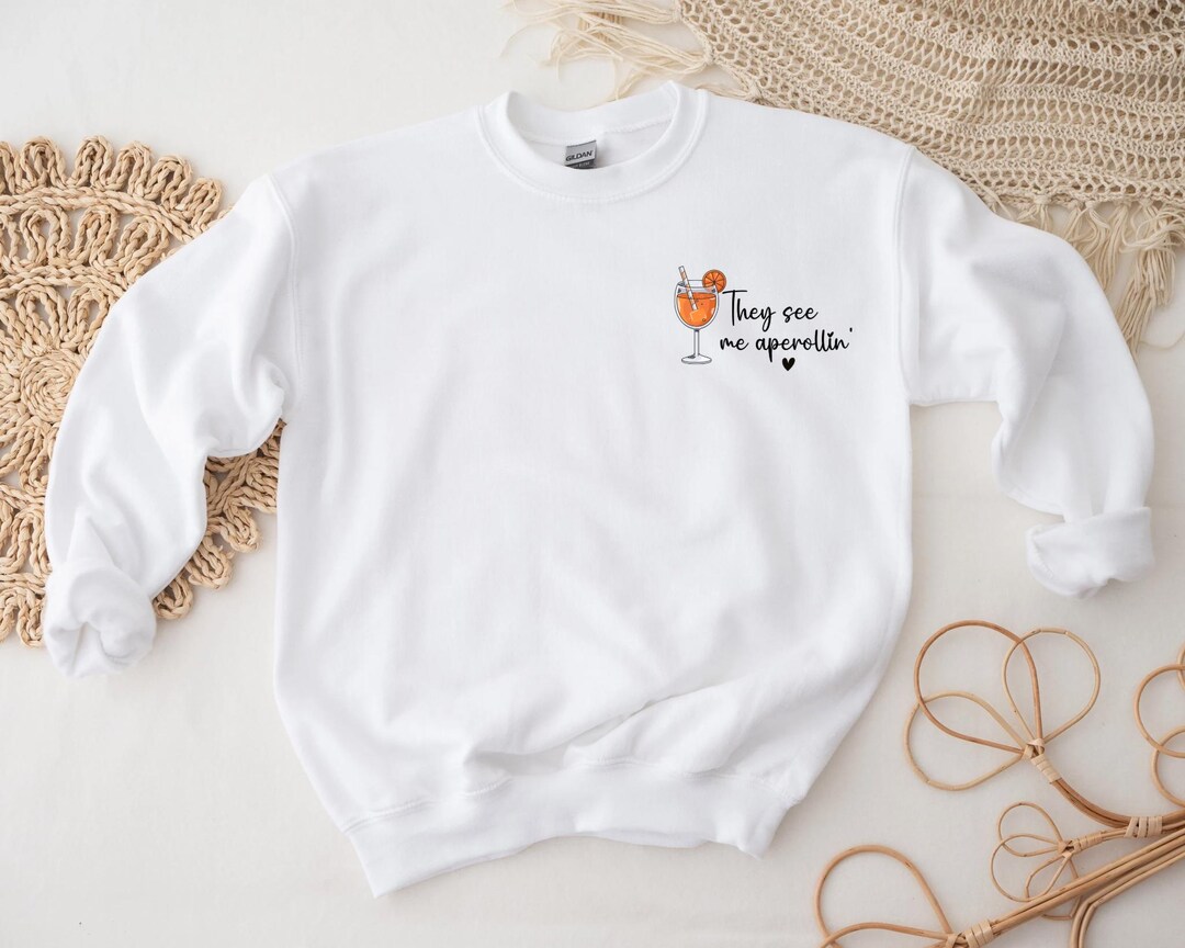 Holy Aperoly Sweater Aperol Spritz Hoodie Work Wine Balance Wine ...