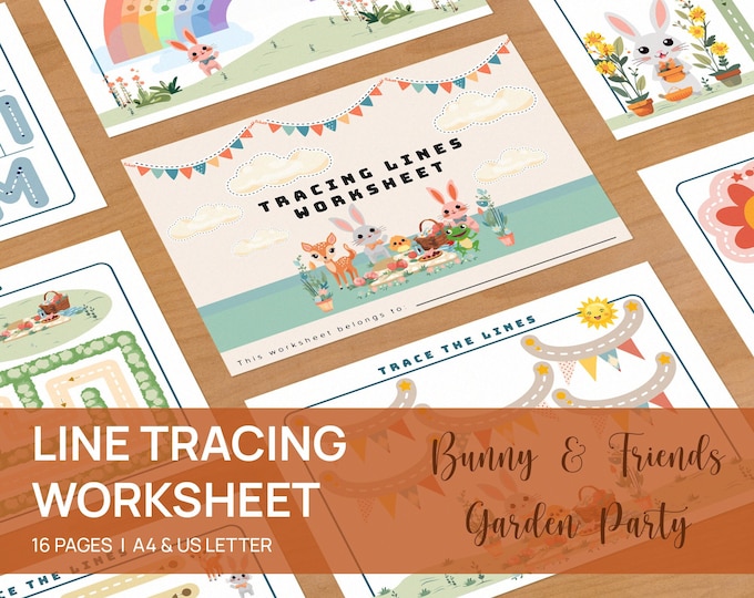 Prewriting Tracing Lines, Letters & Numbers Activity Printable Busy ...