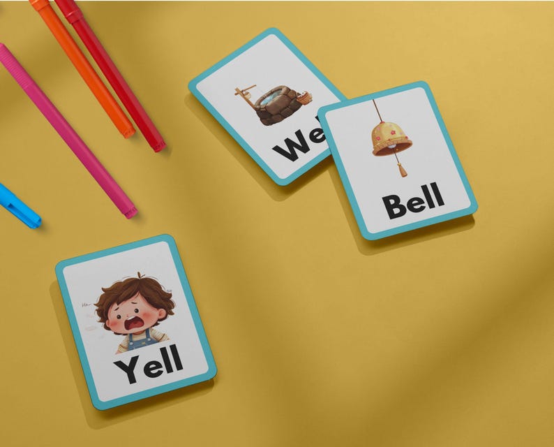 Phonics Rhyming Word Families Flashcards | 120 Printable Cards, 30 Word ...