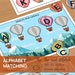 Alphabet Matching Worksheet: Hot Air Balloon ABC Game (digital Download ...