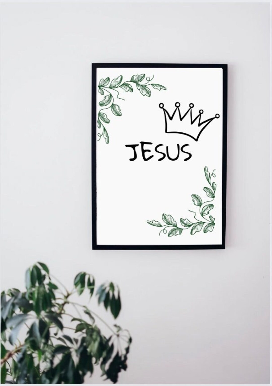 JESUS Photo Frame printable Artistic Wall Art Unique Wall - Etsy