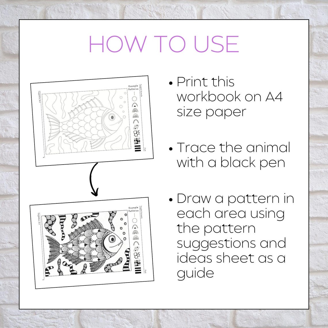 12 Animal Zentangle Templates With Pattern Examples and Ideas Sheet ...