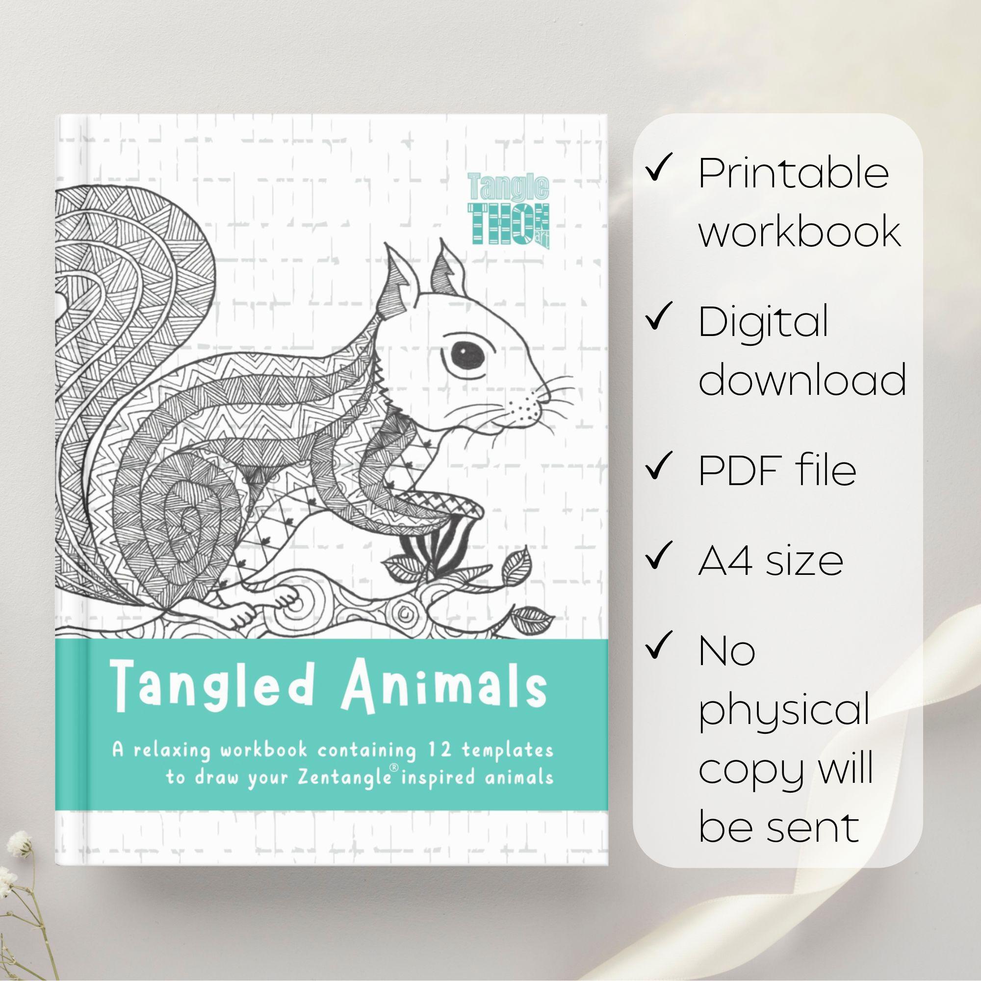 12 Animal Zentangle Templates With Pattern Examples and Ideas Sheet ...
