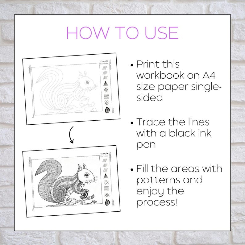Animal Zen Doodle Templates: Draw Animals Using Patterns (includes 12 ...
