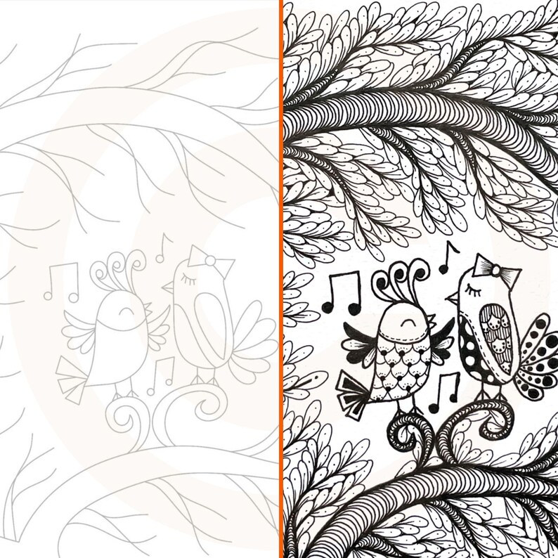 12 Tree Zen Doodle Templates With Patterns Practice Sheets and Ideas ...