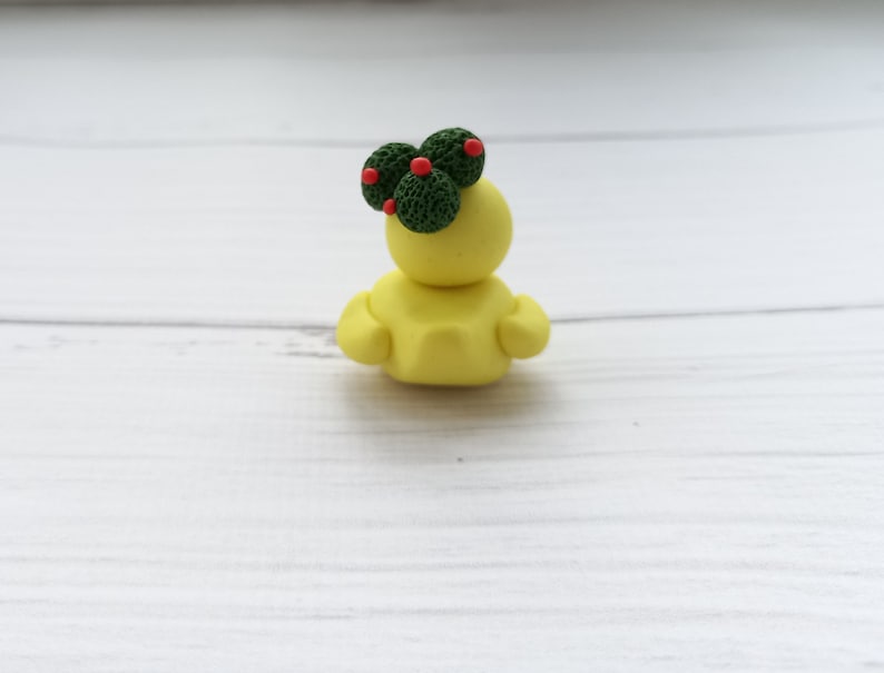 Desk Pet Duck Polymer Clay Tutorial Animal Figurine Dollhouse Miniature ...