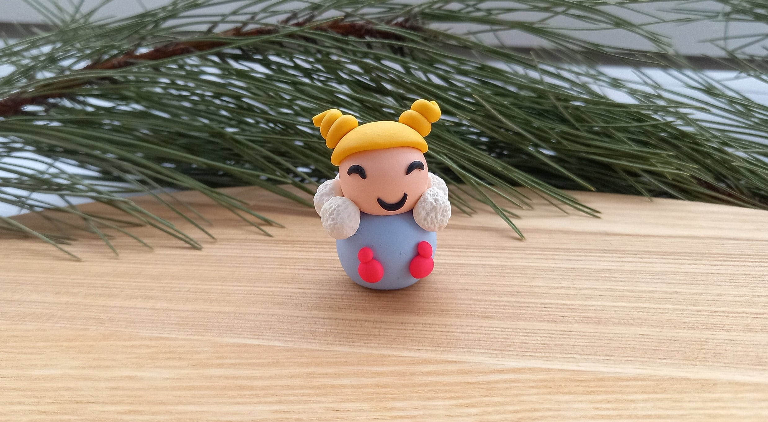 Polymer Clay Doll Tutorial Desk Friend Desktop Decoration Polymer Clay ...