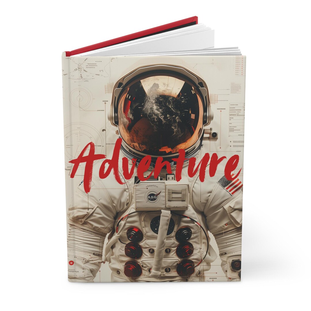 Space-themed Adventure Notebook, Astronaut Design Journal for Creative ...