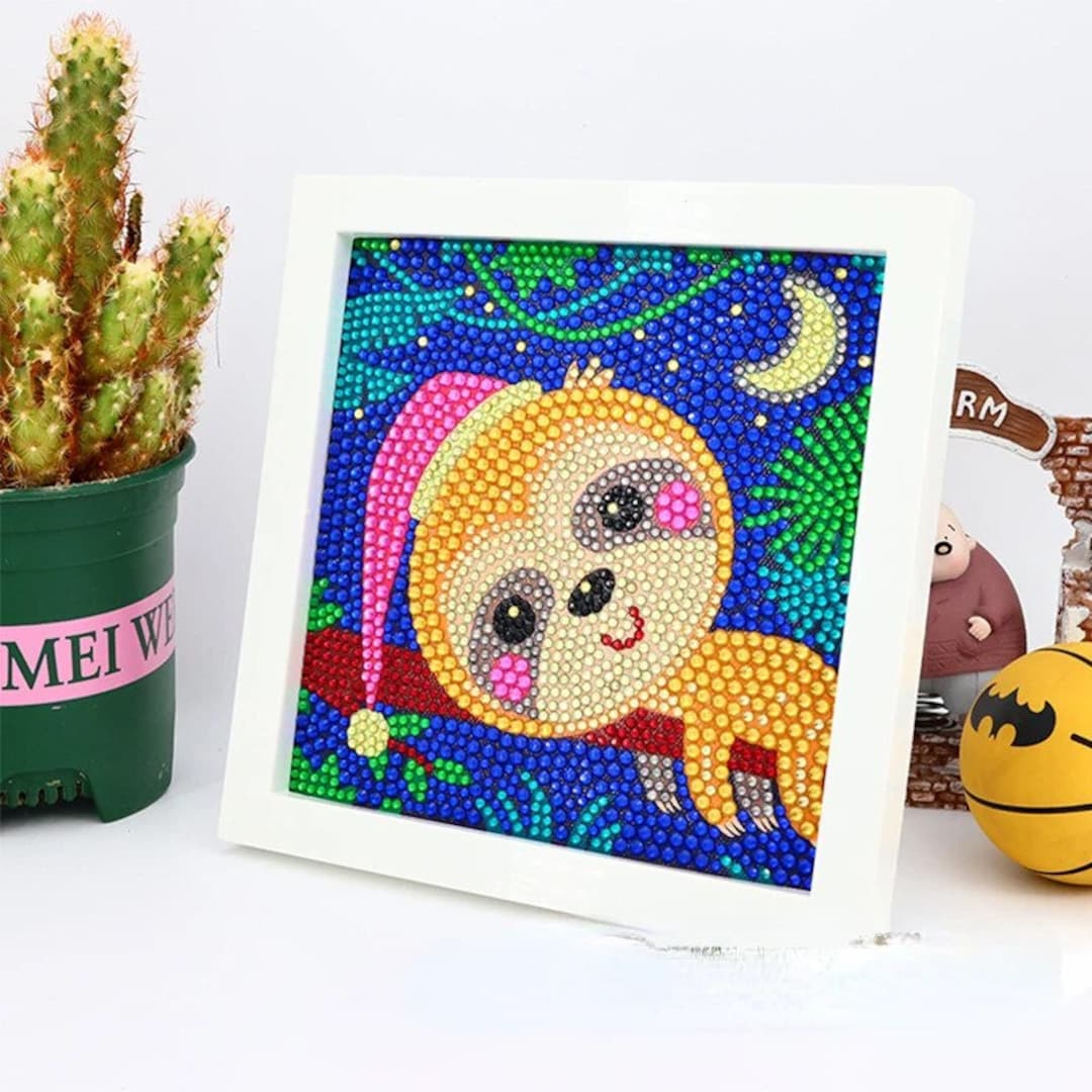 Diamond Art Kids, Diamond Painting Kit, DIY 5D, 5D Painting, Cute Sloth ...