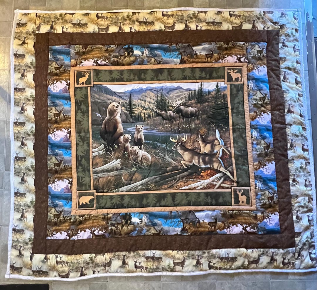 Extra Thick Quilt 5’10”x5’3” Extra Thick, Fluffy, Hand Made - Etsy