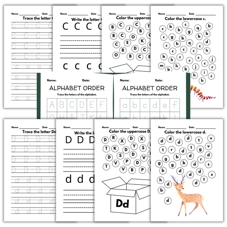Alphabet Worksheet, Alphabet Tracing, Preschool Worksheets, Letter ...