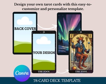 Custom Tarot Cards, Tarot Cards Deck, Tarot Cards Printable, Digital ...