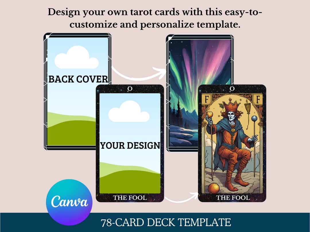 Custom Tarot Cards, Tarot Cards Deck, Tarot Cards Printable, Digital ...