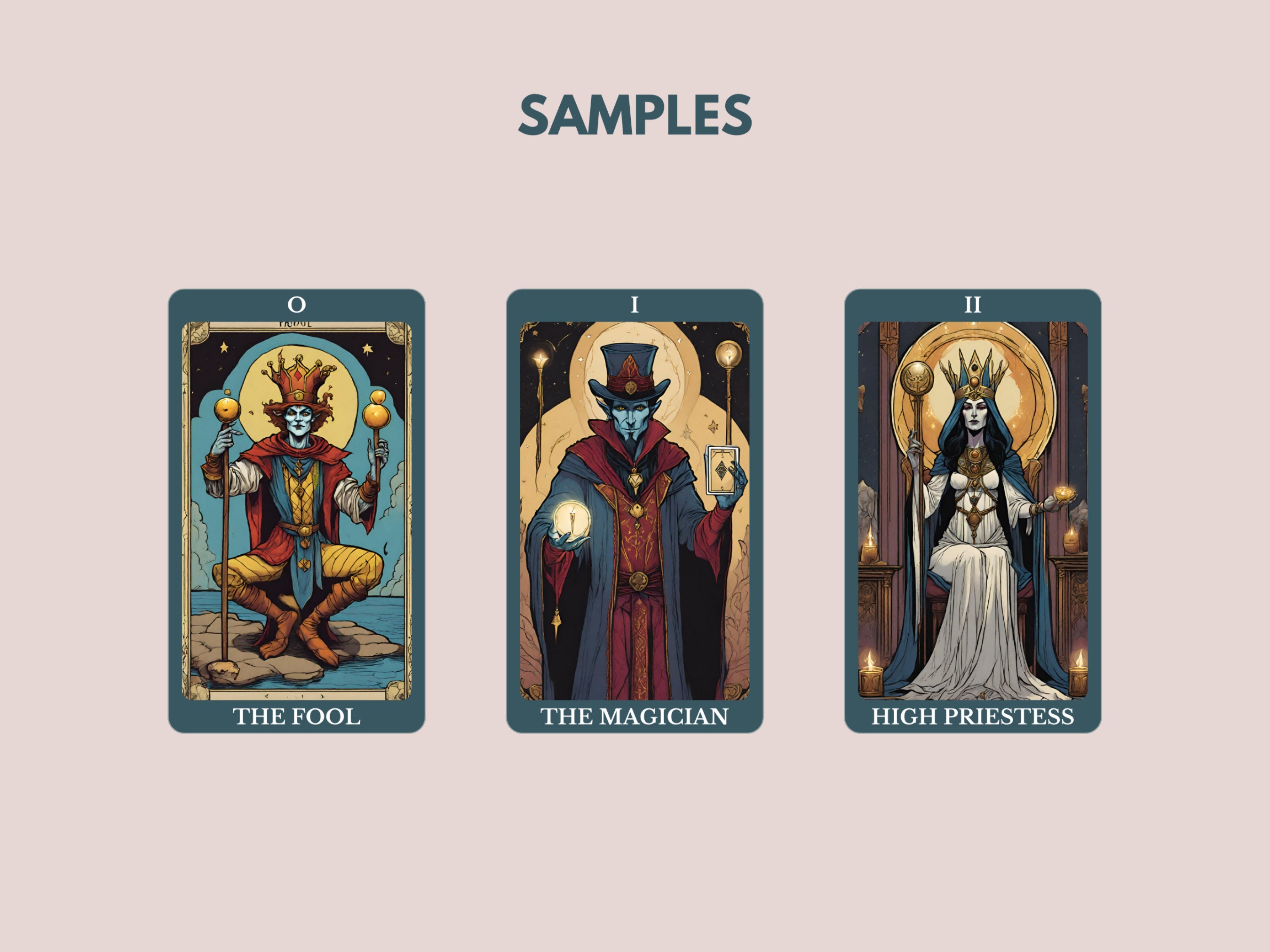 Custom Tarot Cards, Tarot Cards Deck, Tarot Cards Printable, Digital ...