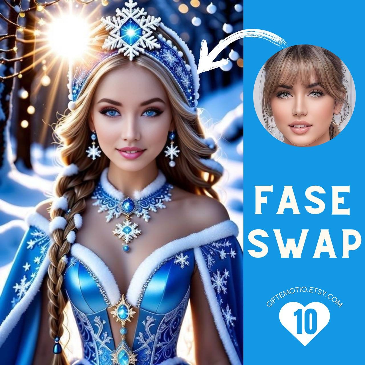 Face Swap Servicedigital Face Transformationphoto Editingpersonalized ...