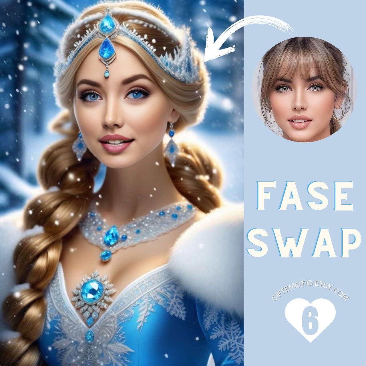 Face Swap Servicedigital Face Transformationphoto Editingpersonalized ...