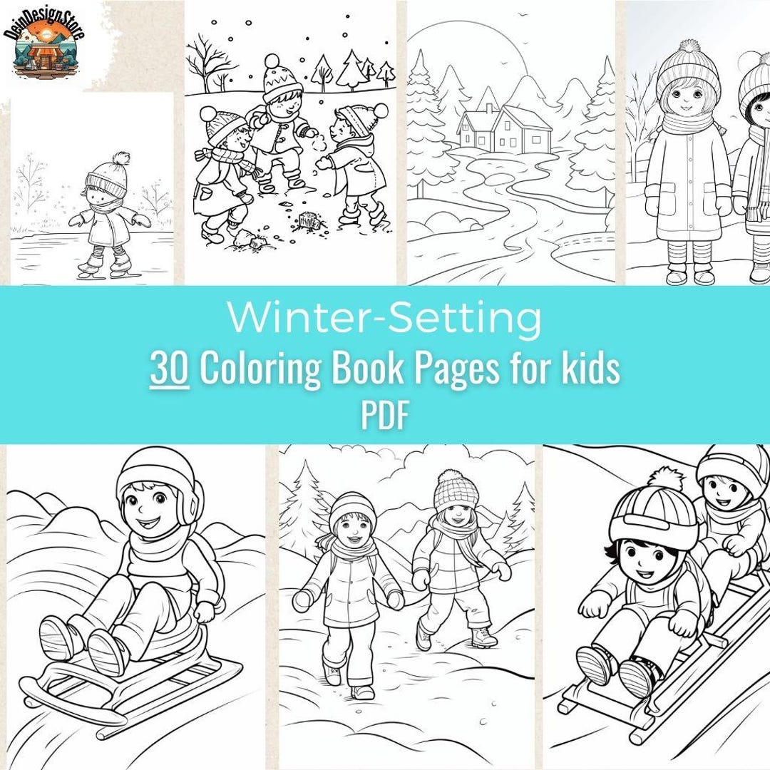 Winter Theme Templates, Coloring Pages for Children, Coloring Pages ...