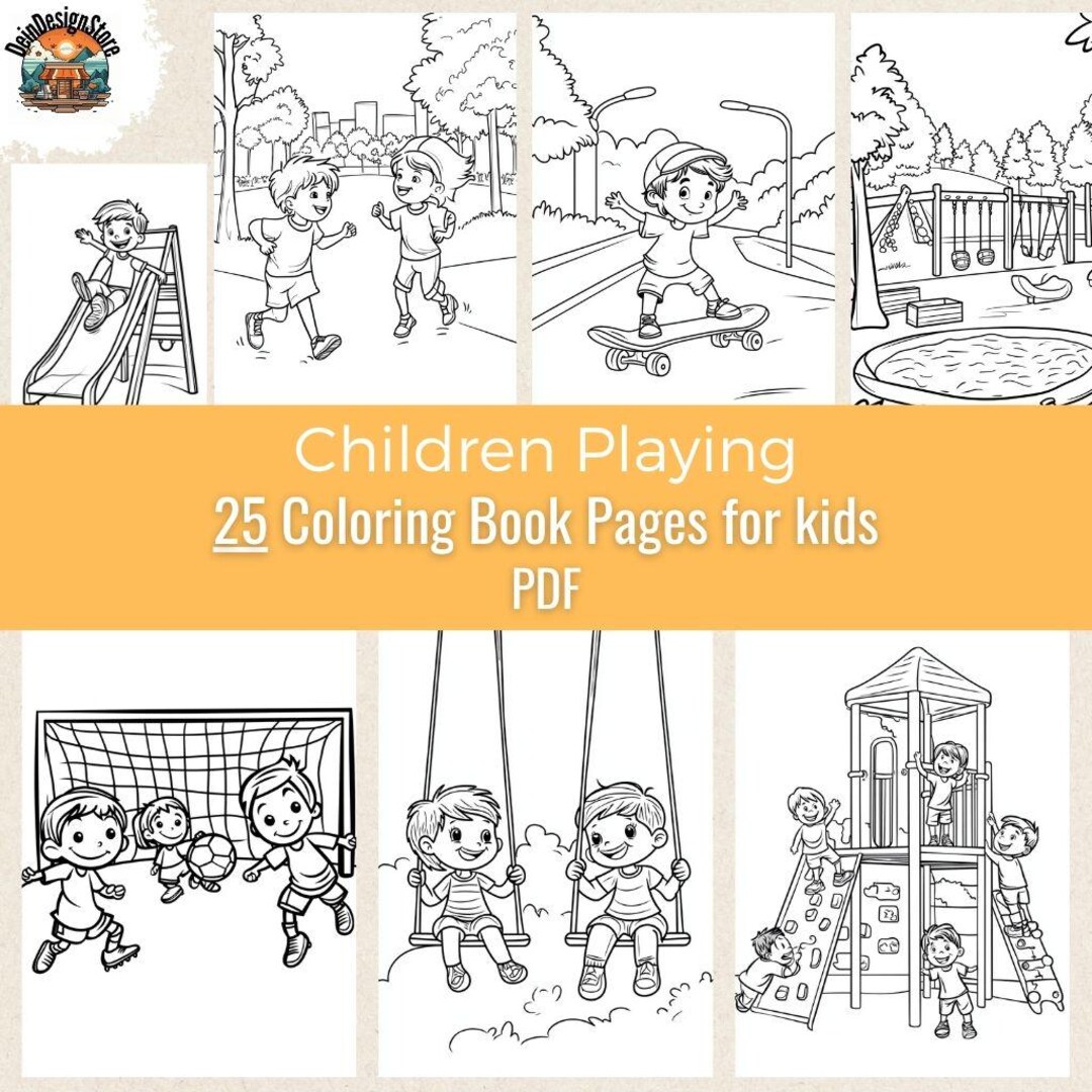 Playing Children Templates, Coloring Pages for Children, Coloring Pages ...
