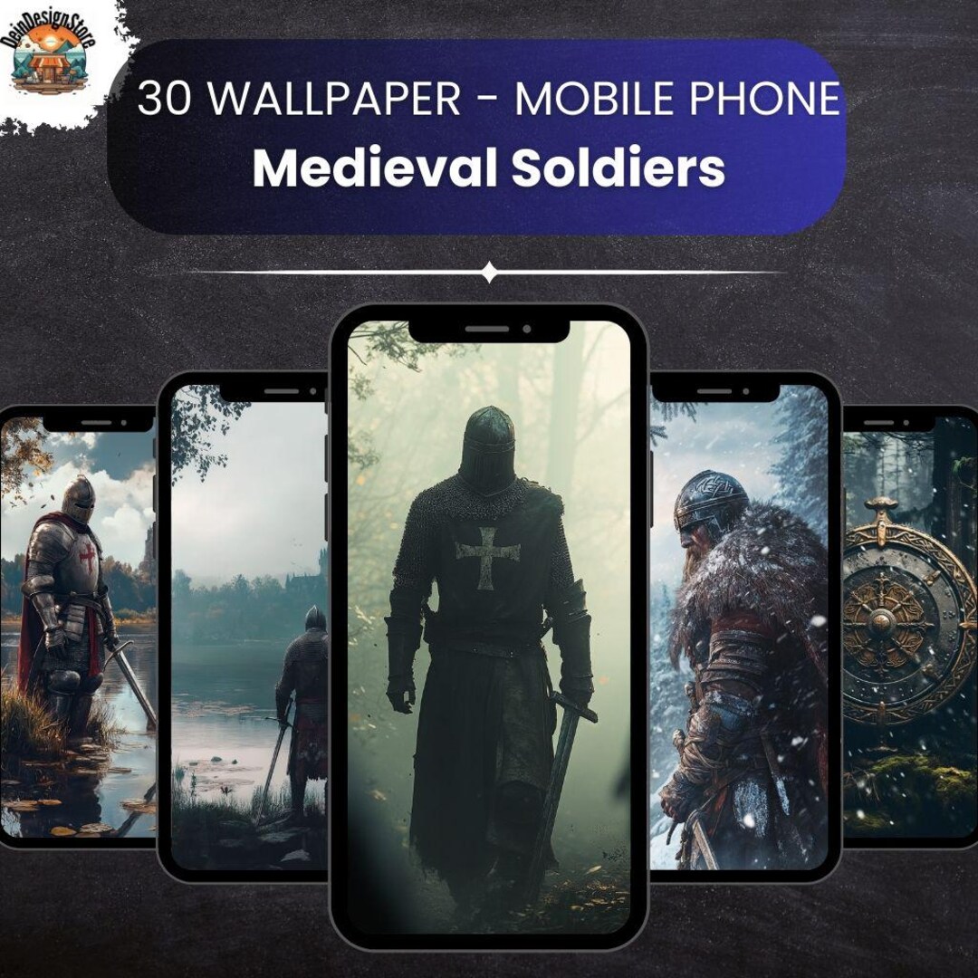 Medieval Soldiers 30 Wallpaper Bundle as a Mobile Phone Wallpaper in 9: ...