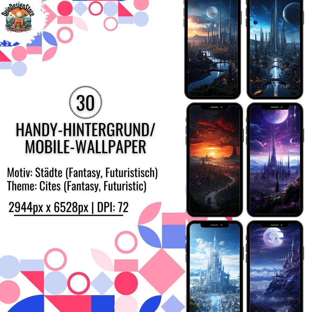 Mobile Wallpaper Pack, Cities in Different Styles, 4K, Instagram ...