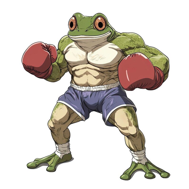 Anime Fighters Animals Clipart Bundle Design Elements, White and ...