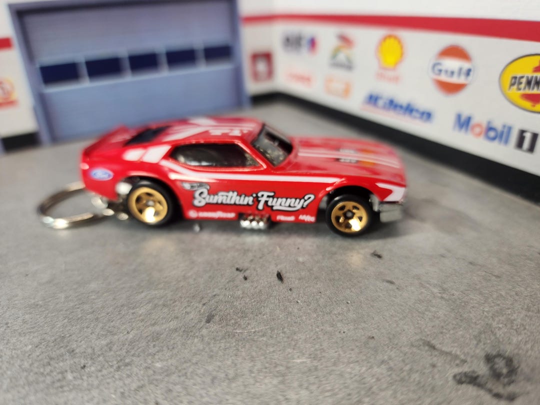 1971 Mustang Mach 1 Funny Car Diecast Keychain - Etsy