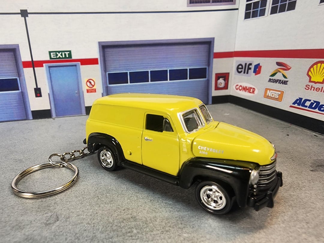 1950 Chevy Panel Truck Keychain, Custom Diecast Chevy Delivery Truck ...