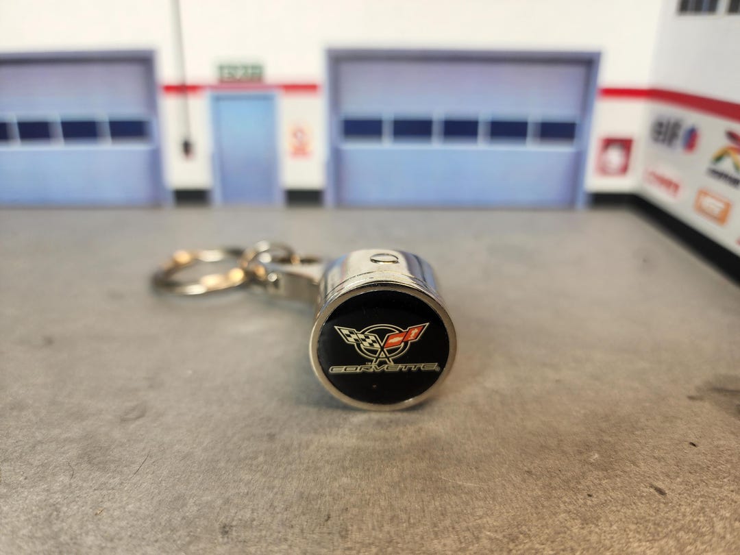 Corvette Piston Keychain, Corvette Stingray Keychain, Corvette Keychain ...