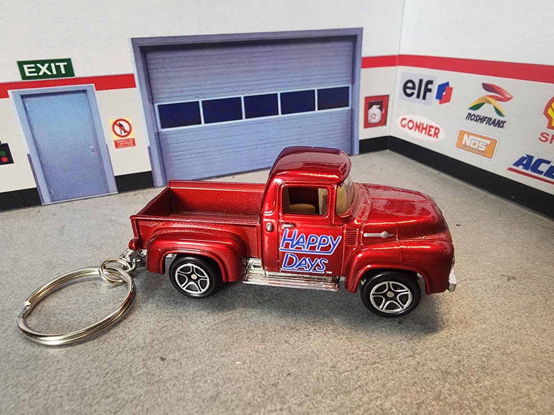 1956 Ford Pickup Keychain, Ford Truck Keychain, 56 Ford F-100 Keychain ...