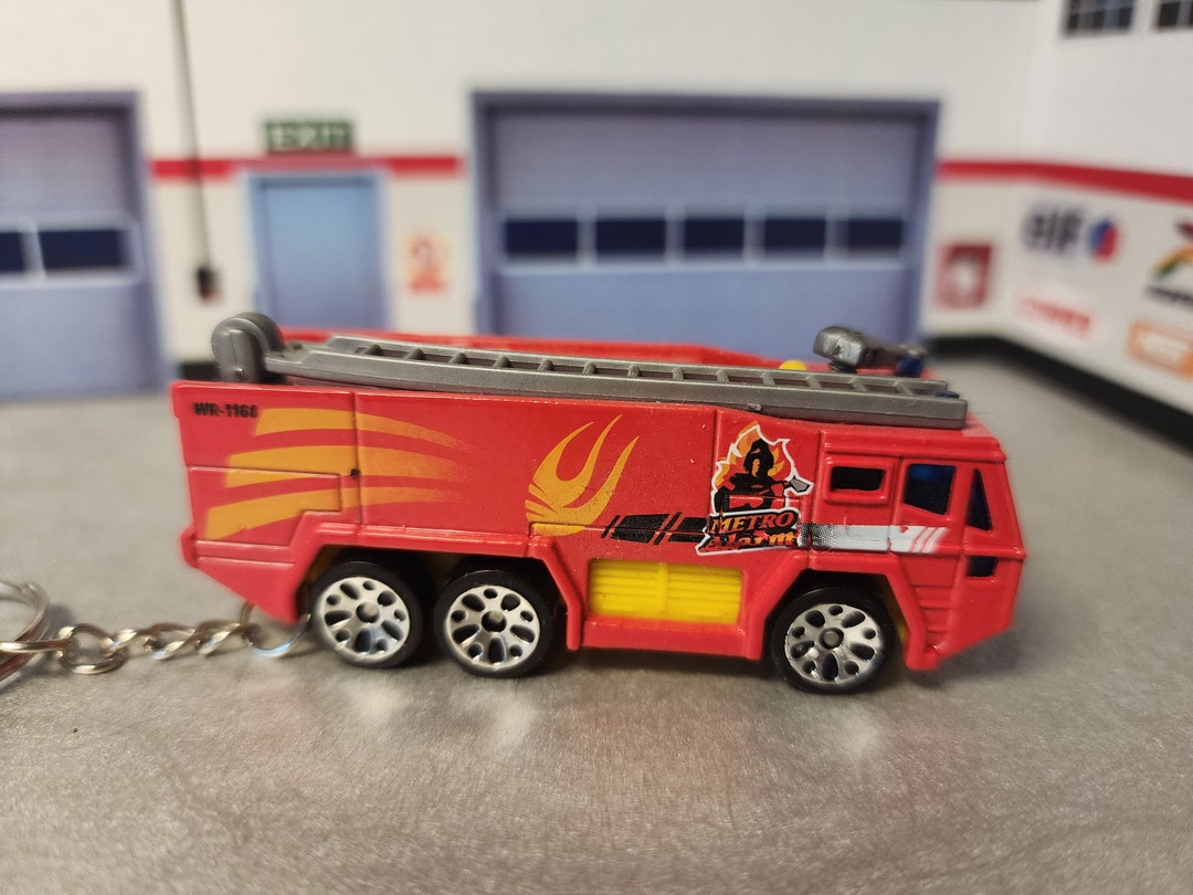 Fire Engine Keychain, Fire Truck Keychain, Custom Firetruck Keychain - Etsy