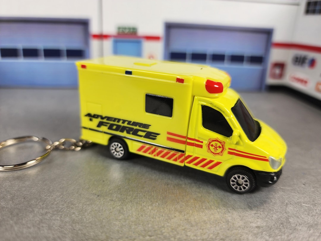 Fire and Rescue Ambulance Keychain, Ambulance Keychain - Etsy