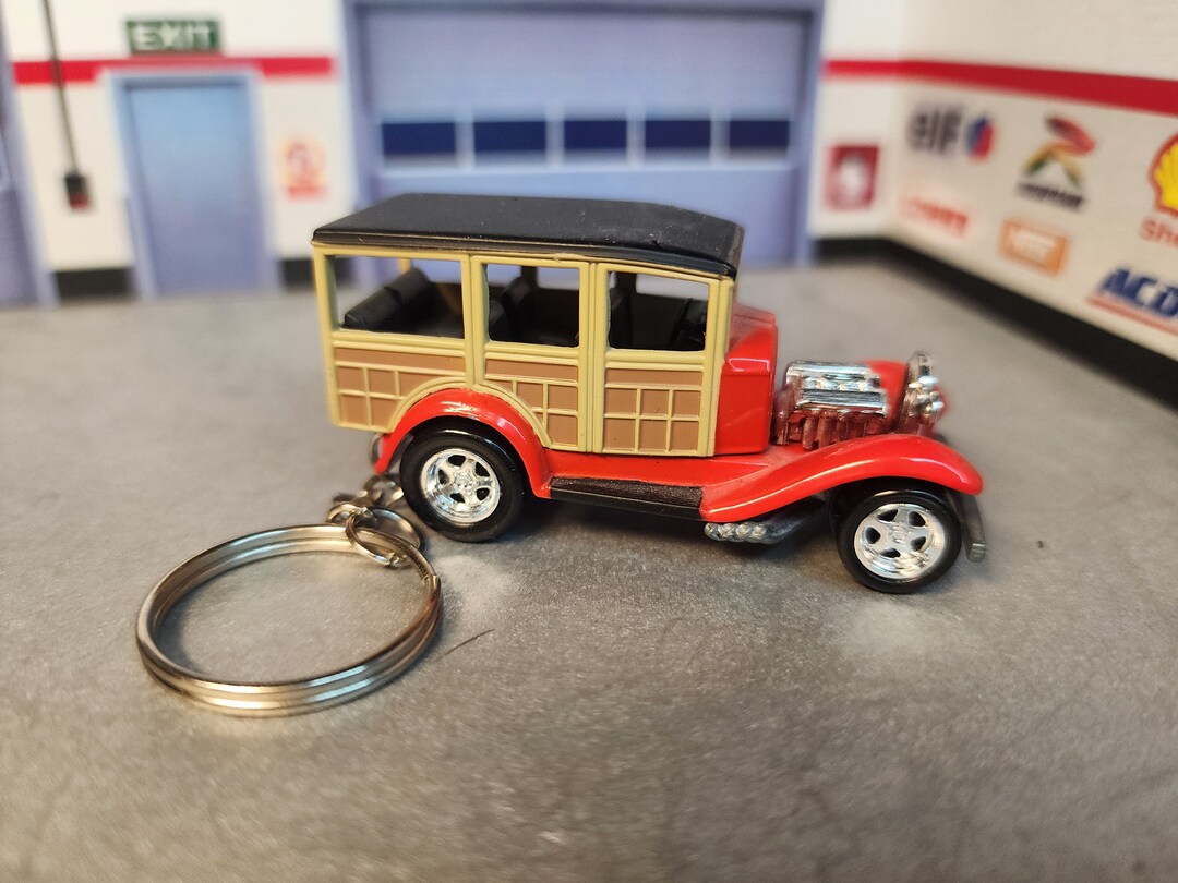 Ford Woody Keychain, Ford Keychain, Vintage Ford Keychain, Hot Rod ...