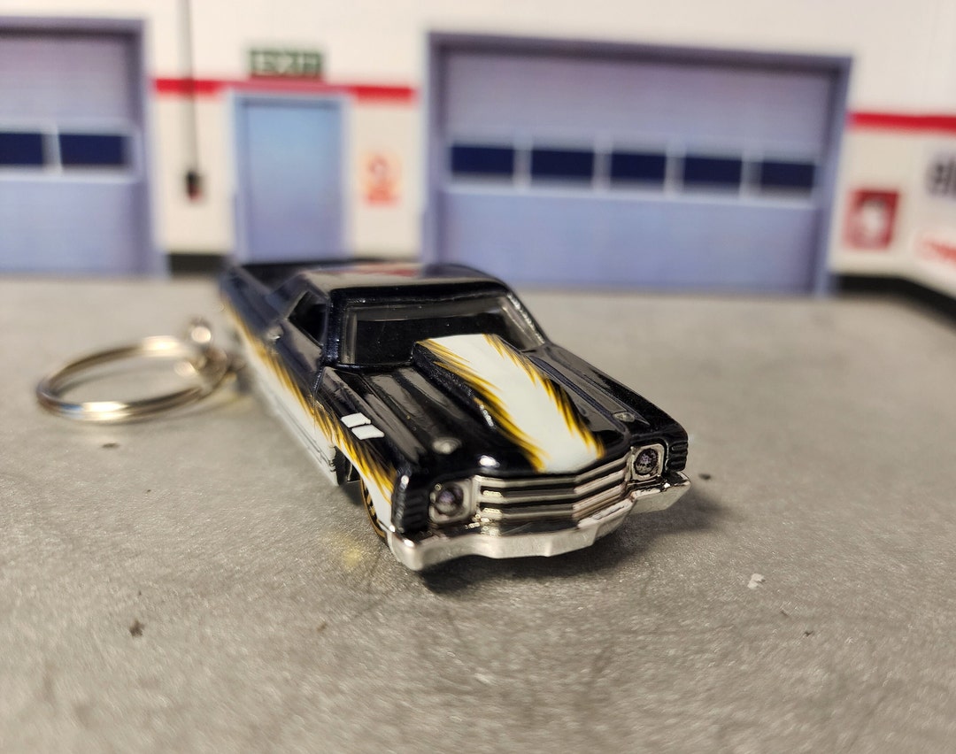 Chevy El Camino SS Keychain, 1971 El Camino Keychain, Custom Chevy ...