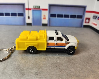 Fire Engine Keychain, Fire Truck Keychain, Custom Fire Truck Keychain ...