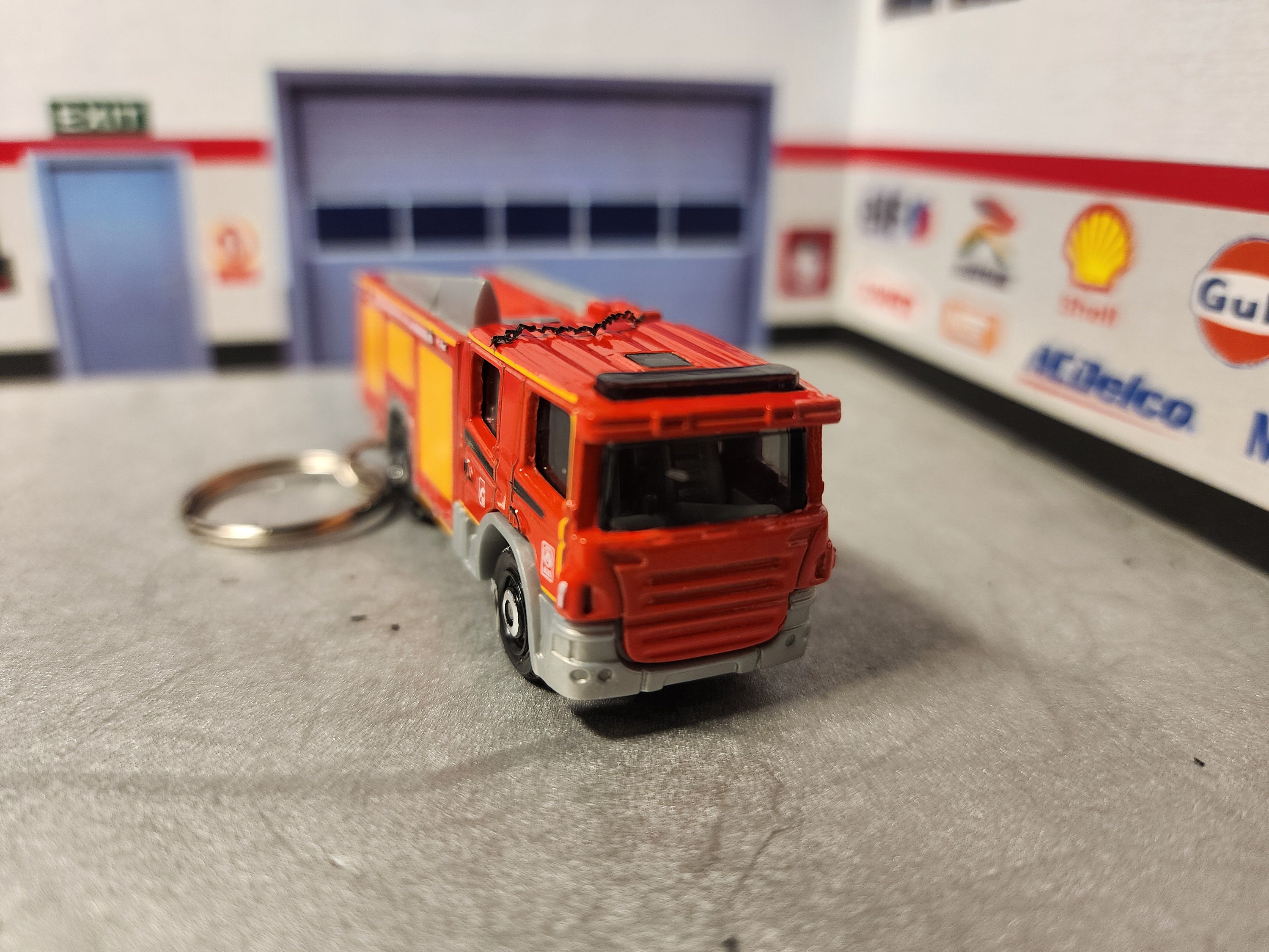 Scania P 300 Fire Engine Keychain, Fire Truck Keychain - Etsy